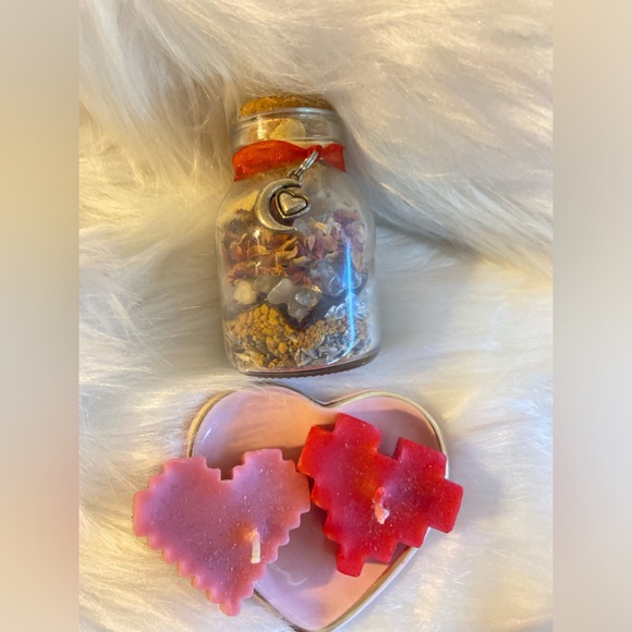 Accents | Love Spell Come To Me In A Jar Large And Mini W Herbs Stones ...